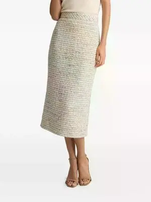 St. John Azure Tweed Skirt