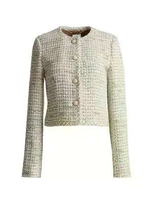 St. John Tweed Jacket With Chain Detail