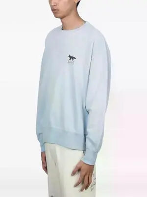 Maison Kitsuné X Kuro Sunfaded Fox Sweatshirt - Blue