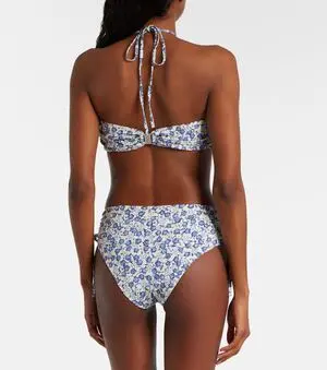 Isabel Marant Étoile Salmage Floral Bikini Top - Blue