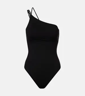 Max Mara One-shoulder Swimsuit - Black