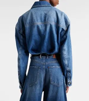 Sportmax Pevera Cropped Denim Shirt
