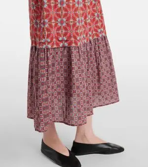 Velvet By Graham & Spencer Maela Printed Cotton Midi Dress