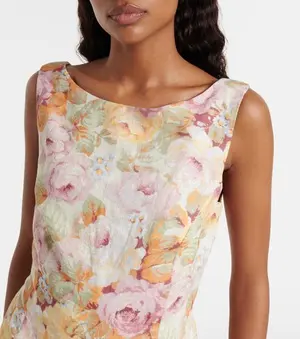 Faithfull The Brand Sofia Floral Linen Mini Dress - Multicoloured