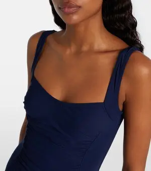 KARLA COLLETTO Navy One Piece Swimsuit With Underwire Cups