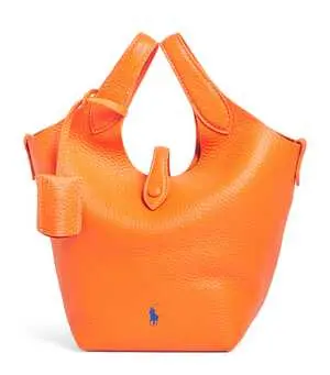 Polo Ralph Lauren Polo Ralph Lauren Small Leather Polo Play Cross-Body Bag Orange