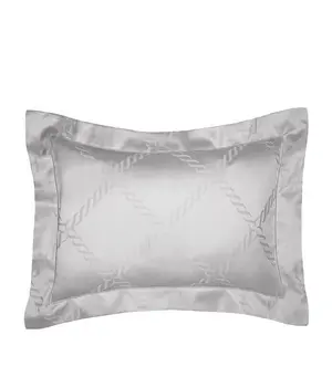PRATESI Ori Treccia Oxford Pillowcase - Grey