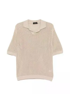 Tagliatore Tilley Knitted Polo Shirt - Neutrals