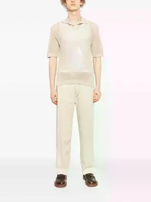 Tagliatore Tilley Knitted Polo Shirt - Neutrals