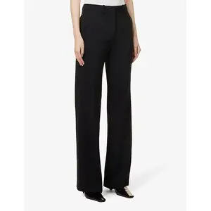 JOSEPH Morrissey Straight-leg High-rise Stretch-woven Trousers