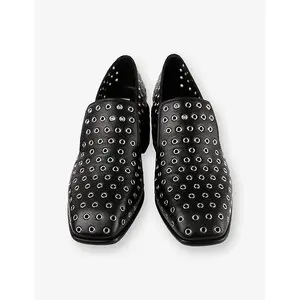 JIMMY CHOO Eliot Leather Heeled Loafers