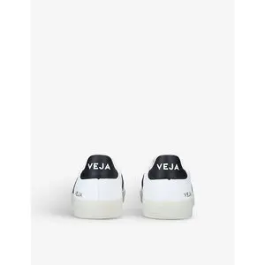 VEJA Campo Leather And Coated-canvas Low-top Trainers - White/blk
