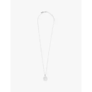 COMMONLINES 14ct Yellow Gold Plated Sterling Cubic Zirconia Pendant Necklace - Silver