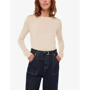 Whistles Annie Slim-fit Metallic-knit Jumper