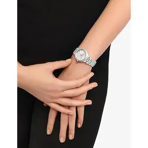 BVLGARI Lvcea Stainless-steel And Diamond Automatic Watch
