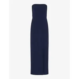 Whistles Gemma Strapless Jersey Maxi Dress - Navy