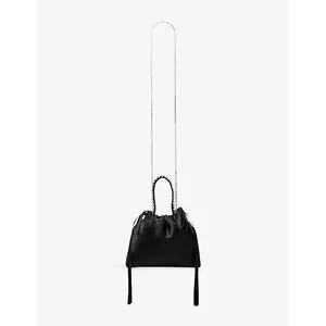 JIMMY CHOO Drawstring Mini Top Handle Bag - Black/black/silver