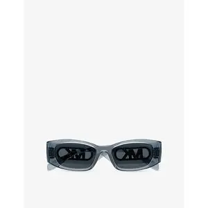 Michael Kors Rectangle Frame Acetate Sunglasses - Blue
