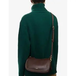 COACH Waverly Structured Leather Shoulder Bag - B4/maple
