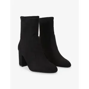 Carvela Vito Heeled Faux-leather Ankle Boots - Black