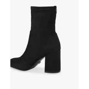 Carvela Vito Heeled Faux-leather Ankle Boots - Black