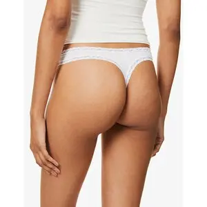 STRIPE & STARE Basics Low-rise Stretch-woven Pack Of Four Thongs - Multi-coloured