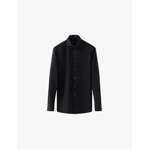 Eton Long-sleeved Contemporary-fit Denim Shirt - Black