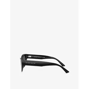 JIMMY CHOO Acetate Cat Eye Sunglasses - Black