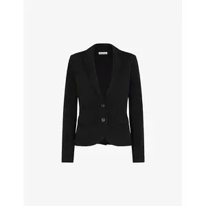 Whistles Single-breasted Slim-fit Cotton Jacket