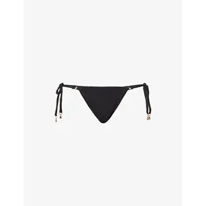 Seafolly Sea Dive Textured Bikini Bottoms - Black