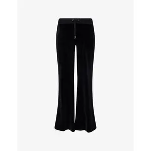 Juicy Couture Layla Flared Stretch-woven Jogging Bottoms - Black