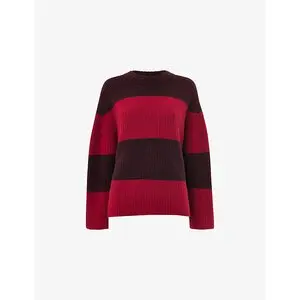 Whistles Wide Stripe Wool-blend Knitted Jumper - Multi-coloured