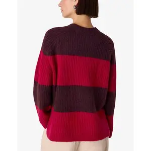 Whistles Wide Stripe Wool-blend Knitted Jumper - Multi-coloured