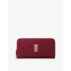 Cartier C De International Zipped Leather Wallet - Red
