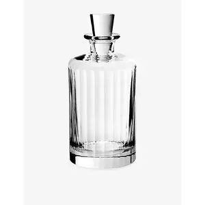 RICHARD BRENDON Fluted Large Crystal Glass Decanter - Clear