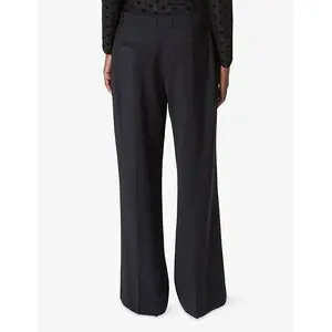 The Kooples Wide-leg Wool Trousers