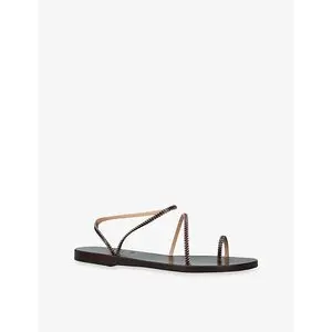 ANCIENT GREEK SANDALS Eleftheria Stitch Leather Sandals