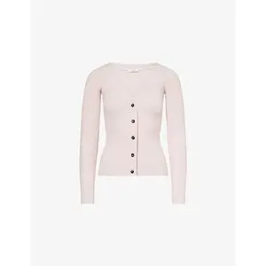 Max Mara V-neck Wool And Cashmere Cardigan - Pink