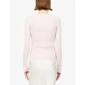 Max Mara V-neck Wool And Cashmere Cardigan - Pink