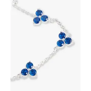 COMMONLINES Sterling Sapphire Link Bracelet