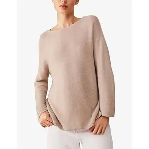 THE WHITE COMPANY Textured Stitch Wool-blend Jumper