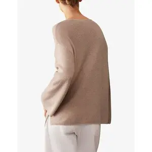 THE WHITE COMPANY Textured Stitch Wool-blend Jumper