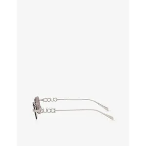Gucci Rectangle-frame Metal Sunglasses