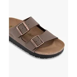 BIRKENSTOCK Arizona Flex Platform Woven Sandals - Mocca