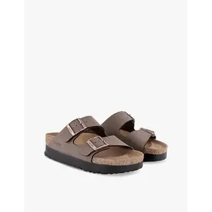 BIRKENSTOCK Arizona Flex Platform Woven Sandals - Mocca