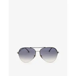 Victoria Beckham Aviator Sunglasses - Black