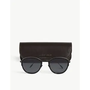 Giorgio Armani Round Frame Sunglasses - Black