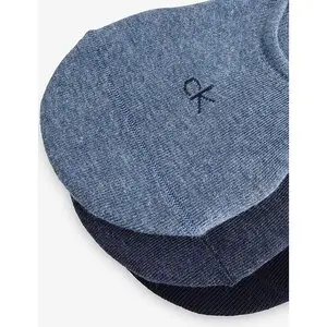 Calvin Klein No-show Stretch-cotton Socks - Denim