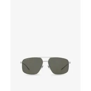 Gucci Pilot-frame Metal Sunglasses - Silver