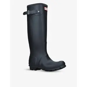 Hunter Original Tall Vulcanised Natural Rubber Wellington Boots - Black